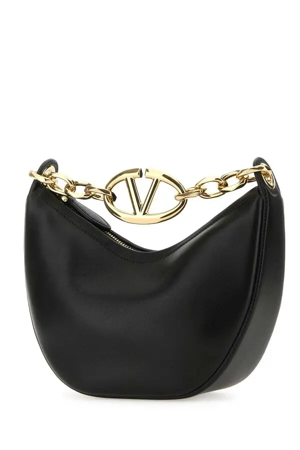 Valentino Garavani Small Hobo Vlogo Moon Handbag - Black