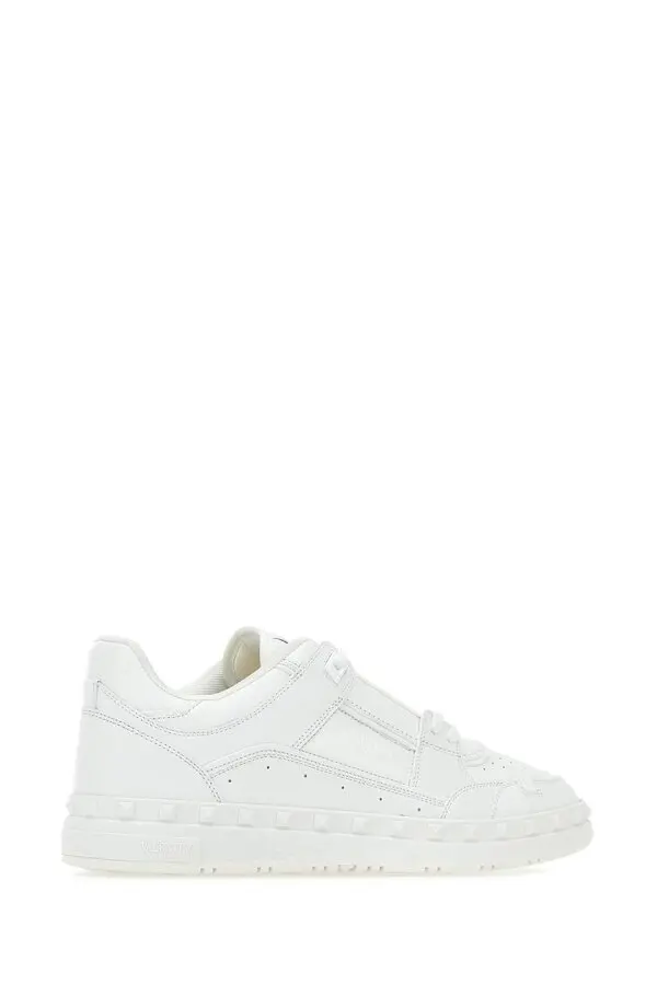 Valentino Garavani Leather Freedots Sneakers - White