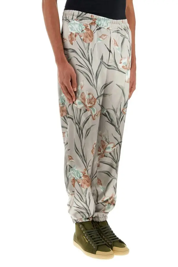 Saint Laurent Printed Satin Pant