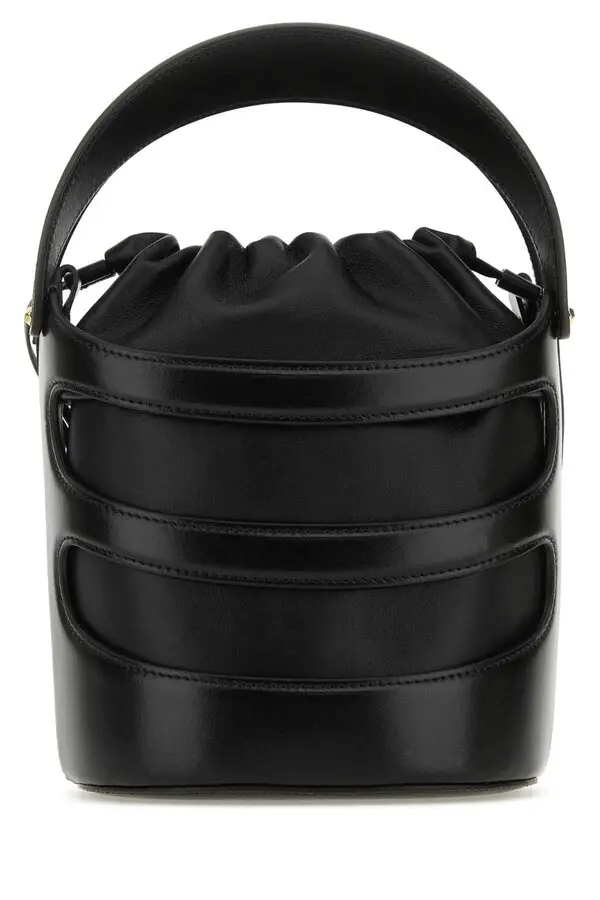 Alexander McQueen Leather The Rise Bucket Bag - Black
