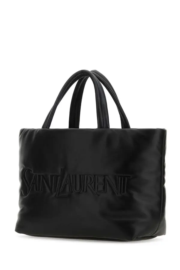 Saint Laurent Nappa Leather Shopping Bag - Black