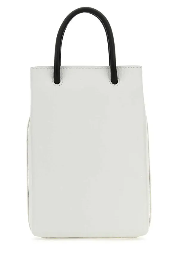 Balenciaga Leather Phone Case - White