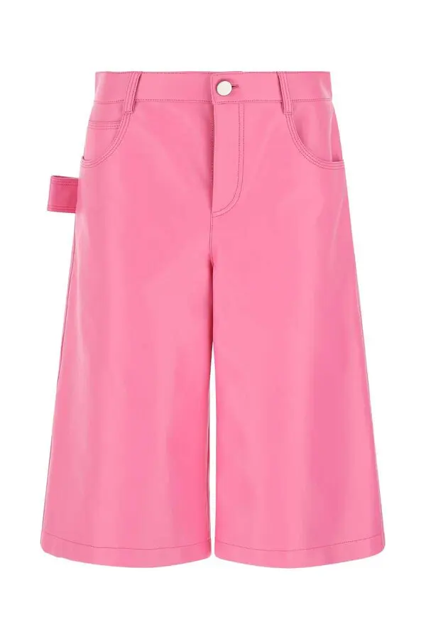 Bottega Veneta Nappa Leather Bermuda Shorts - Pink