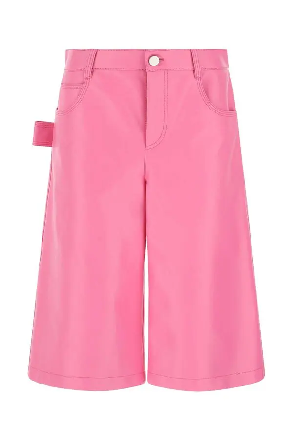 Bottega Veneta Nappa Leather Bermuda Shorts - Pink