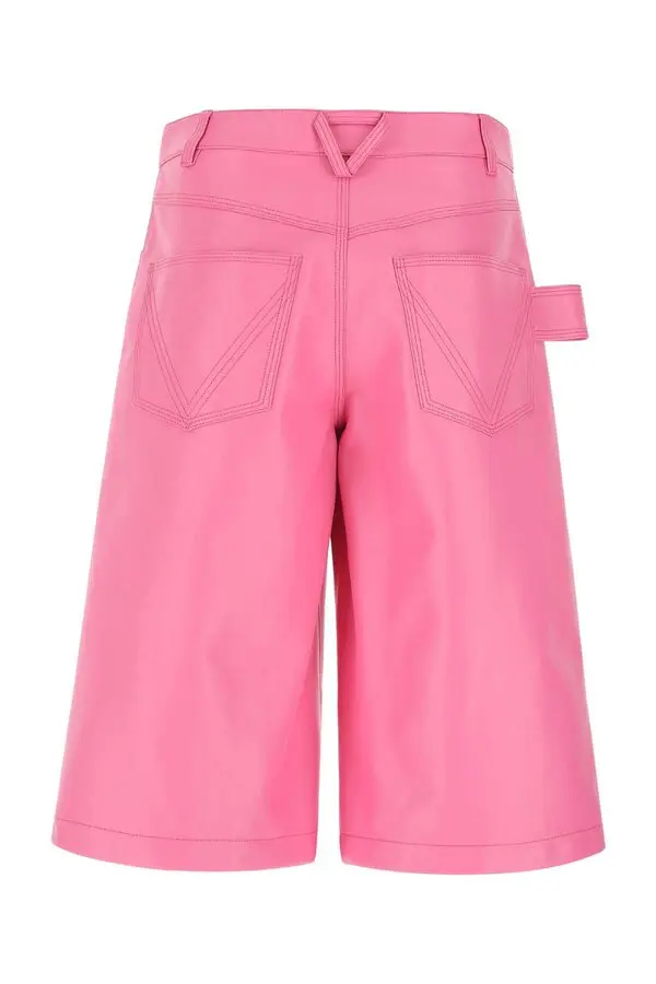 Bottega Veneta Nappa Leather Bermuda Shorts