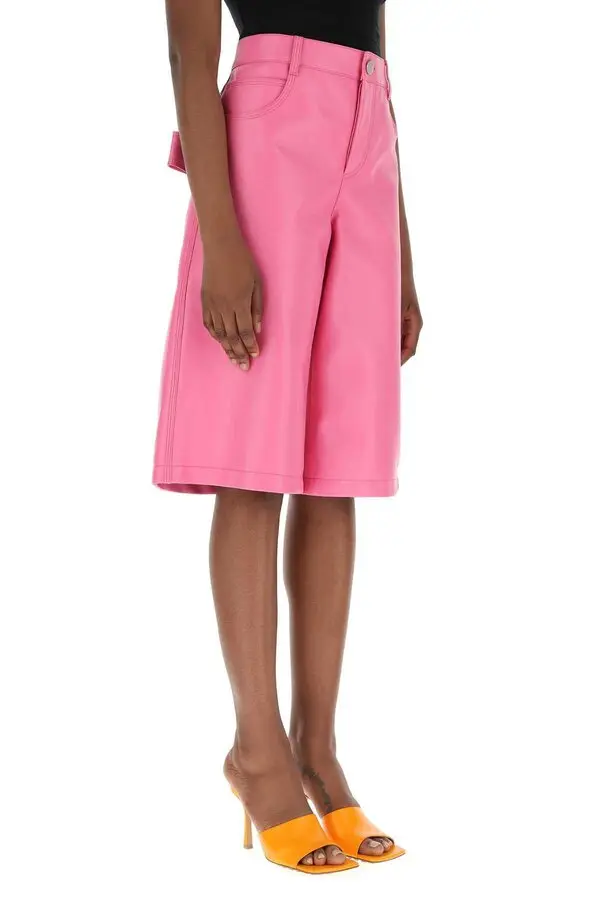 Bottega Veneta Nappa Leather Bermuda Shorts