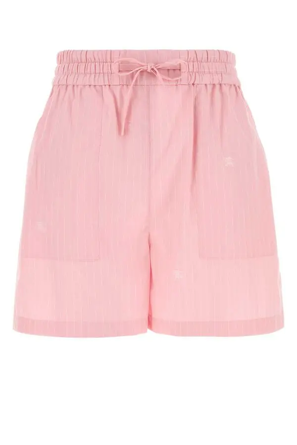 Burberry Embroidered Poplin Shorts - Multicolor