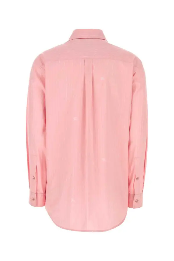 Burberry Embroidered Poplin Shirt - Multicolor
