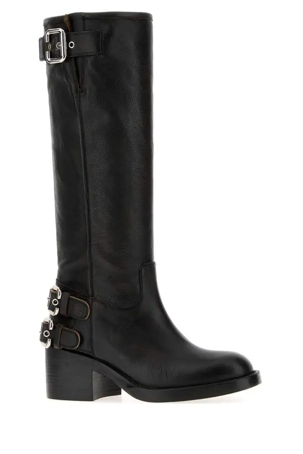 Chloé Dakota Leather Boots - Black