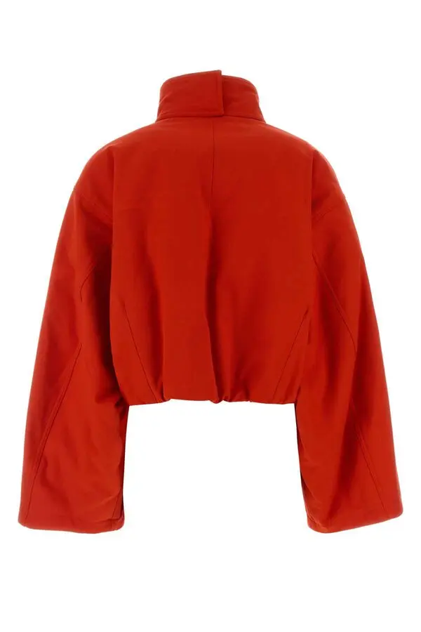 Alaïa Cotton Bomber Jacket - Red