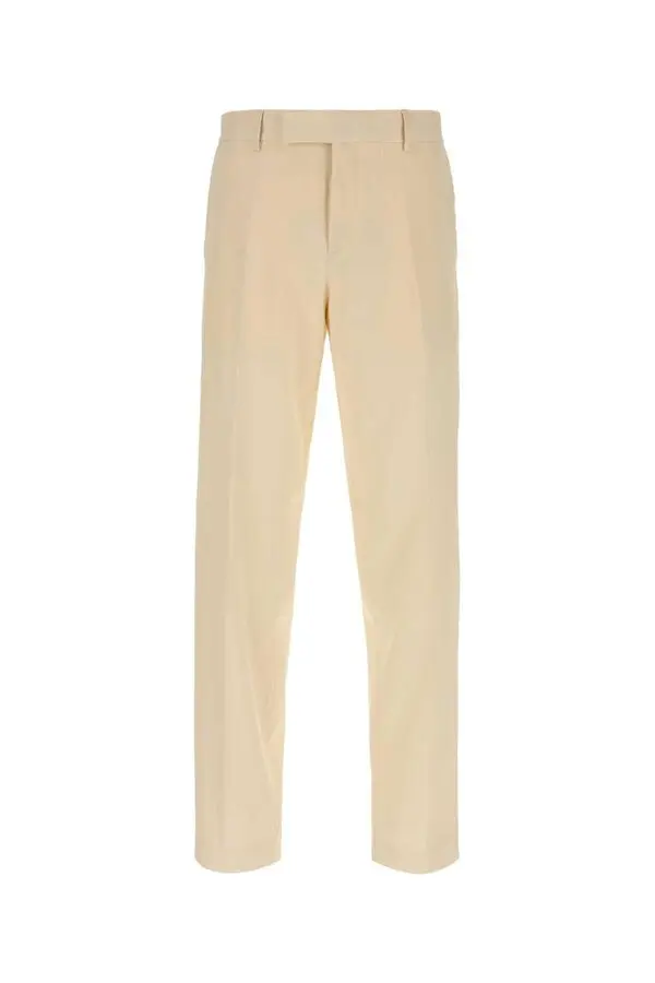 Fendi Cream Gabardine Pant - Yellow