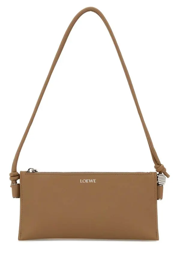 Loewe Camel Leather Joya Shoulder Bag