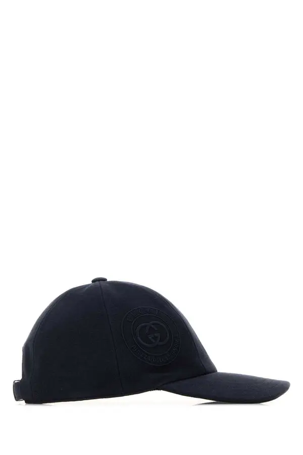 Gucci Navy Cotton Baseball Cap