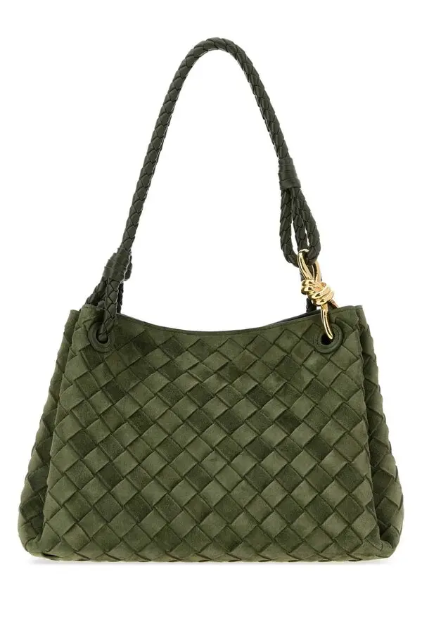 Bottega Veneta Parachute Media Suede Bag - Multicolor
