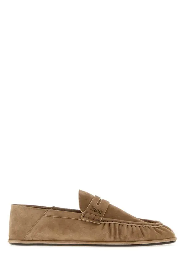 Saint Laurent Cappuccino Suede Le Loafer Loafers