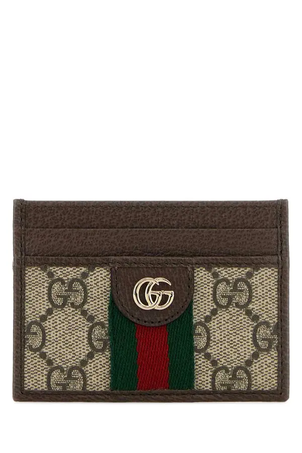 Gucci Gg Supreme Fabric Ophidia Card Holder - Multicolor