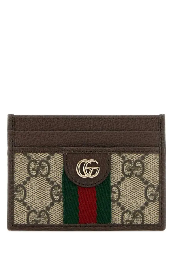 Gucci Gg Supreme Fabric Ophidia Card Holder - Multicolor