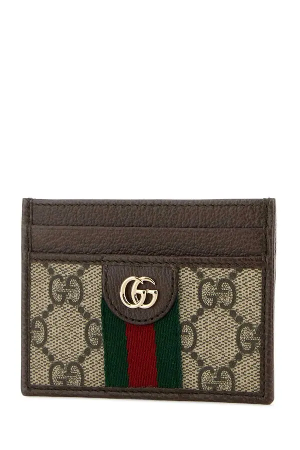 Gucci Gg Supreme Fabric Ophidia Card Holder - Multicolor
