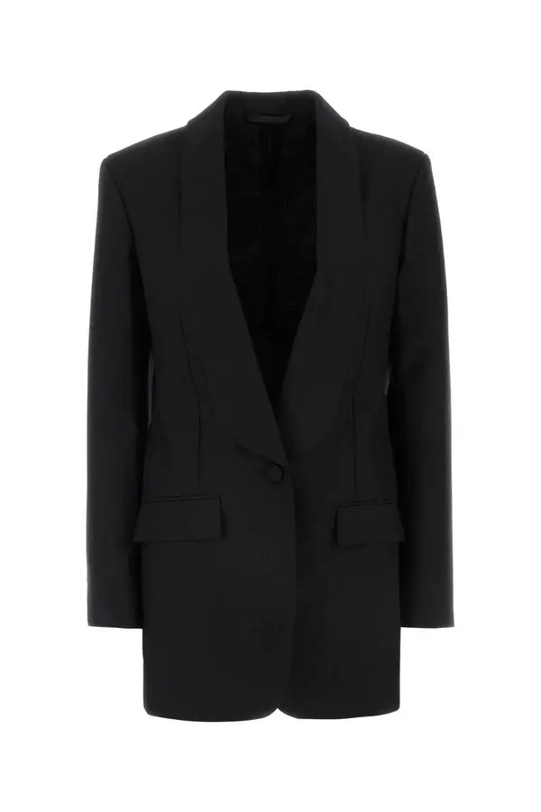 Givenchy Stretch Wool Blend Blazer - Black