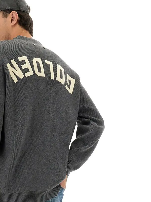 GOLDEN GOOSE Logo Lapel Cardigan