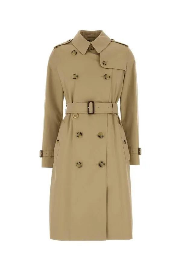 Burberry Twill Trench Coat - Brown