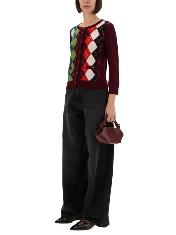 GANNI Jacquard Cashmere Cardigan - Multicolor