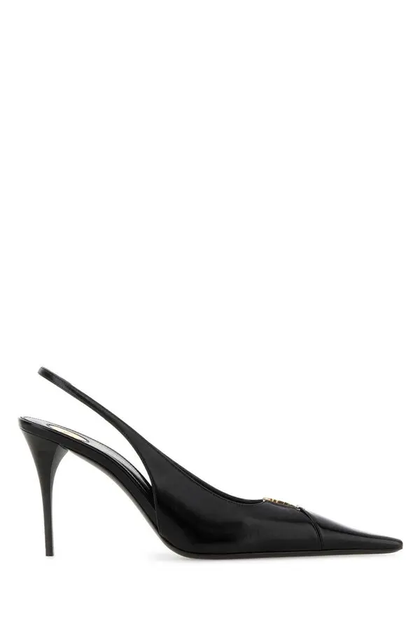 Saint Laurent Leather Babylone 90 Pumps - Black