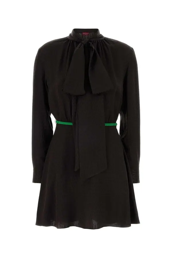 Gucci Jacquard Dress - Brown