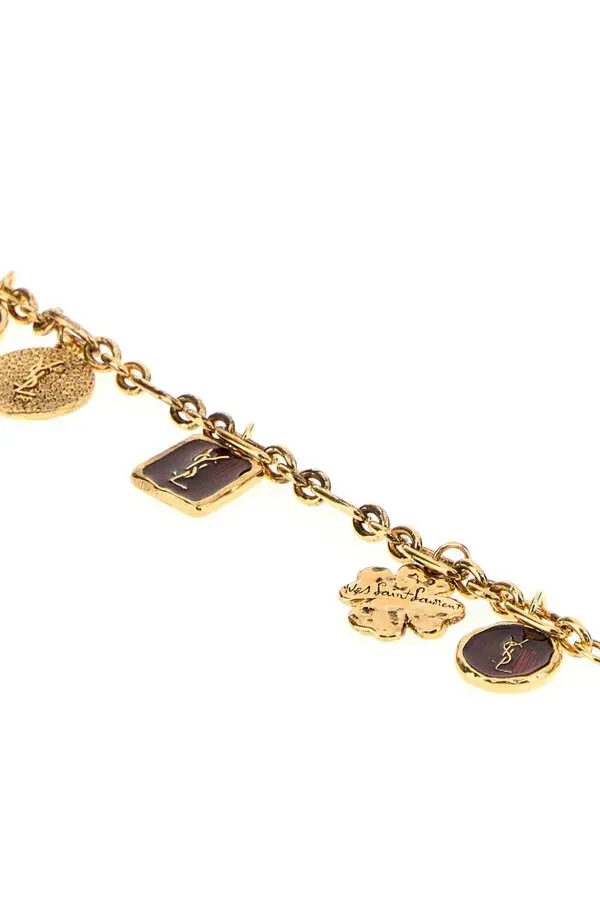Saint Laurent Metal Cassandre Bracelet