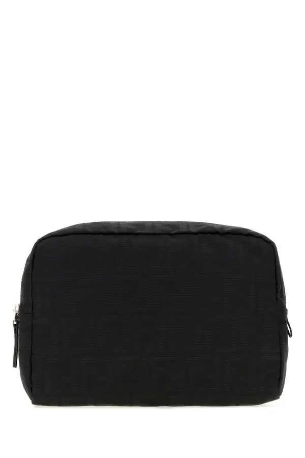 Fendi Embroidered Fabric Medium Beauty Case