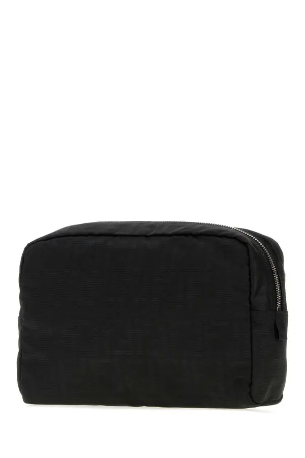 Fendi Embroidered Fabric Medium Beauty Case