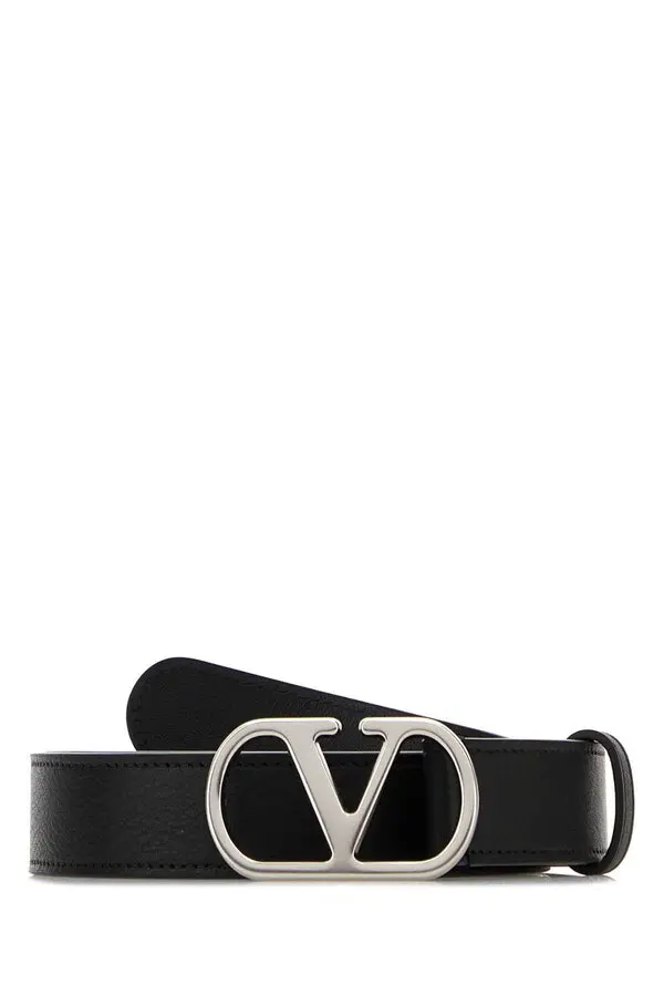 Valentino Garavani Leather Vlogo Belt