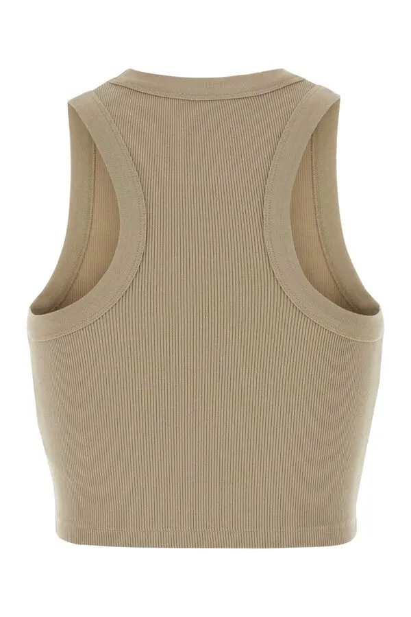 Givenchy Beige Stretch Cotton Crop-top