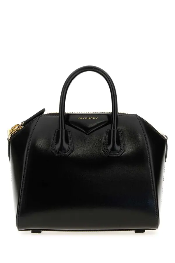 Givenchy Leather Mini Antigona Handbag - Black
