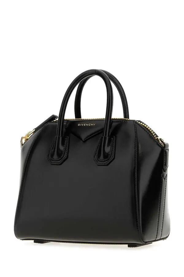 Givenchy Leather Mini Antigona Handbag - Black