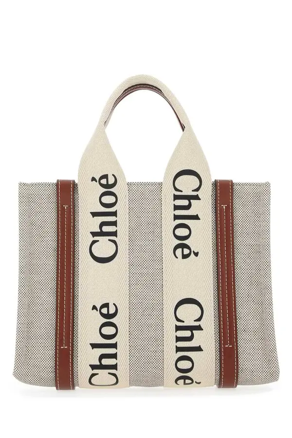 Chloé Fabric Small Woody Shopping Bag - Multicolor