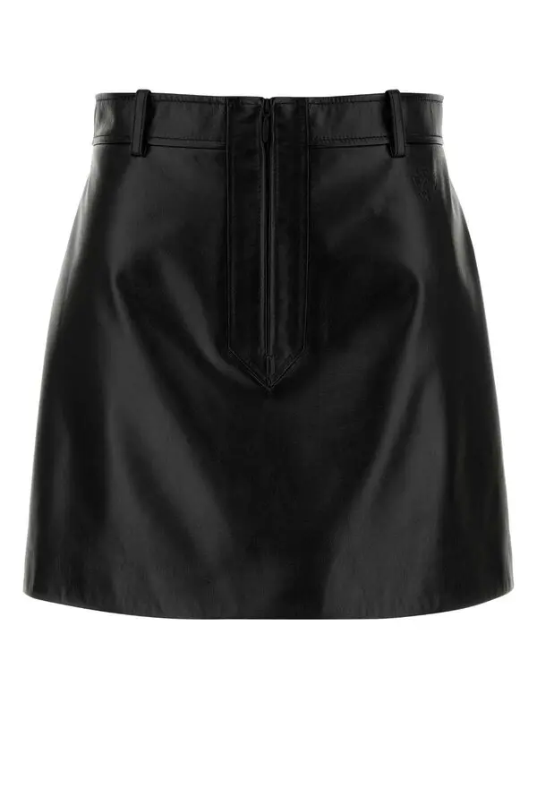 Gucci Leather Mini Skirt