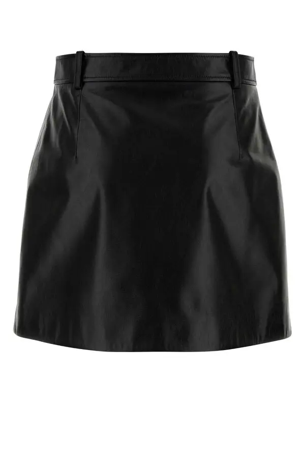 Gucci Leather Mini Skirt
