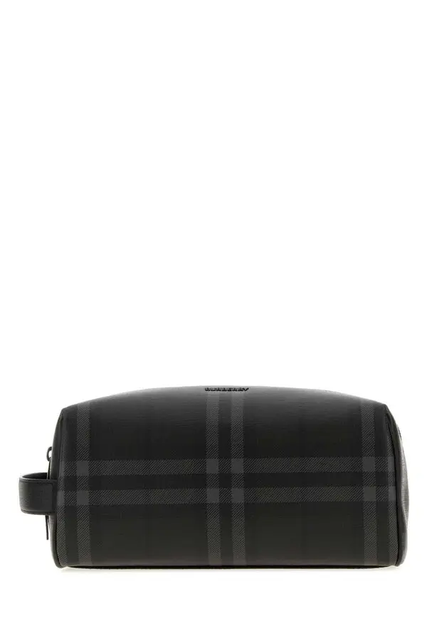 Burberry Printed Canvas City Check Beauty Case - Multicolor