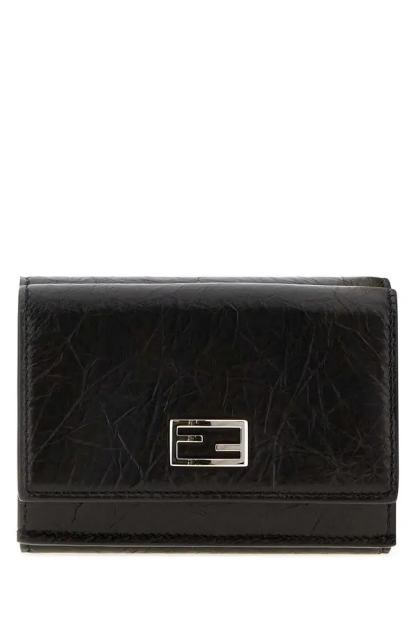 Fendi Leather Wallet - Black