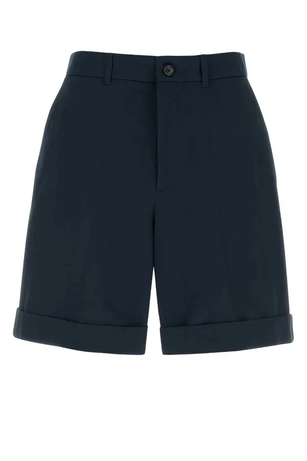 Valentino Garavani Cotton Bermuda Shorts - Blue