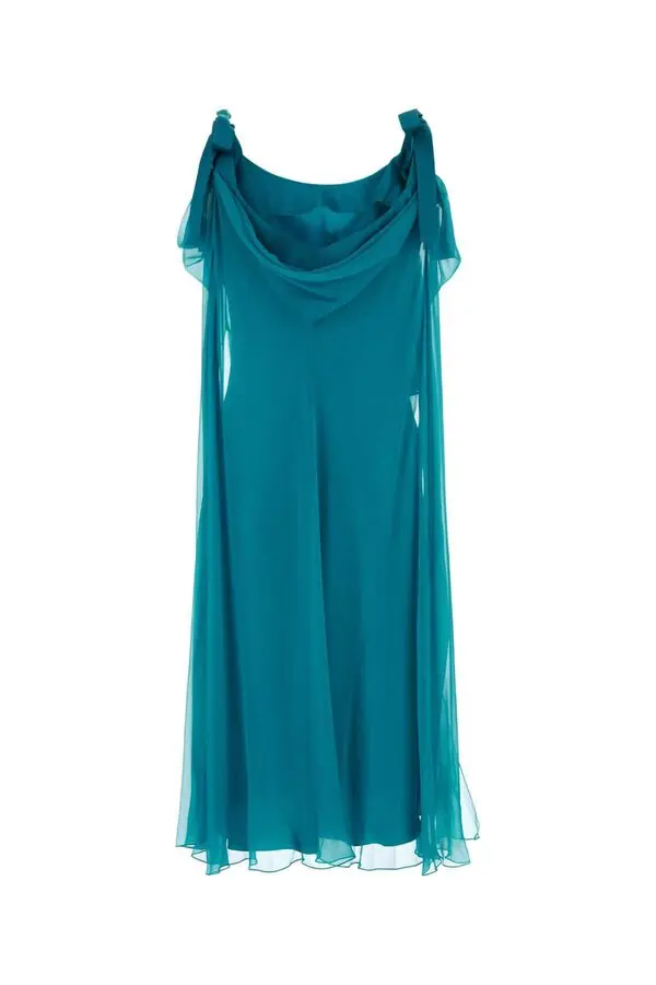 Alberta Ferretti Silk Dress - Blue