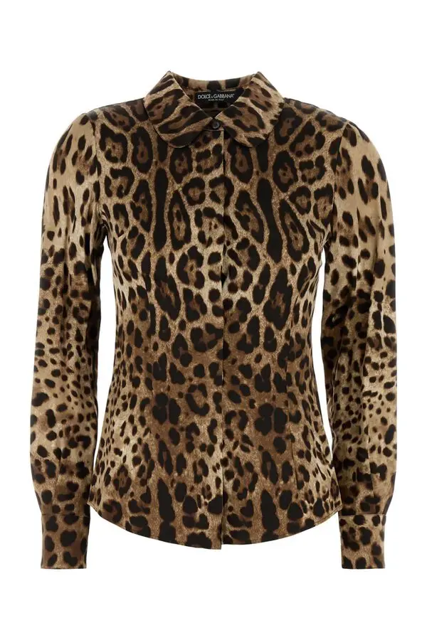 Dolce & Gabbana Printed Satin Shirt - Multicolor
