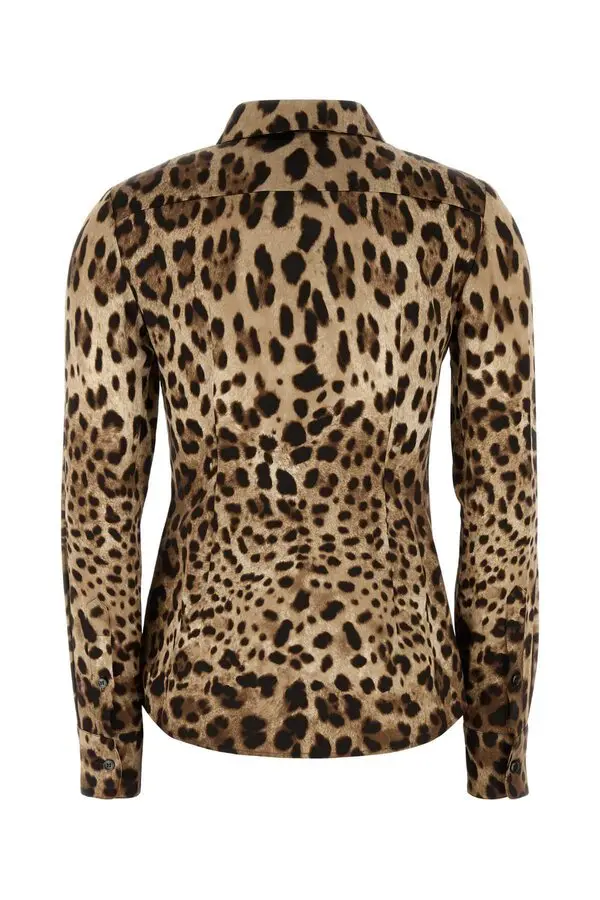 Dolce & Gabbana Animal Print Silk Shirt - Multicolor