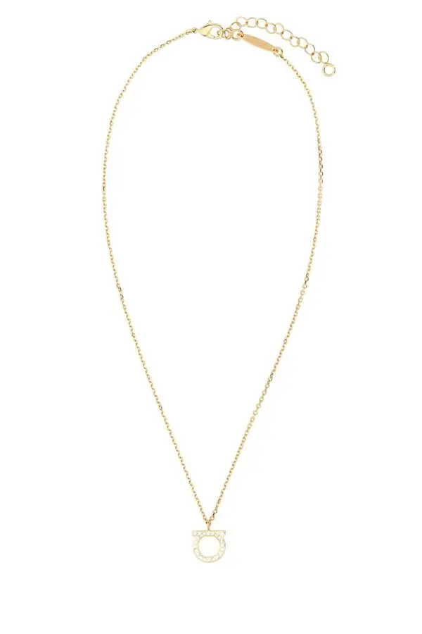 FERRAGAMO Gancini Metal Necklace - Gold
