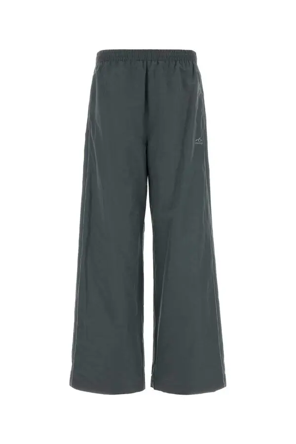 Balenciaga Dark Grey Cotton And Nylon Joggers - Gray