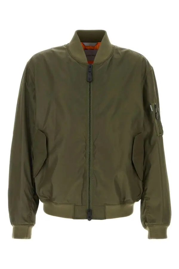 Balenciaga Nylon Bomber Jacket - Green