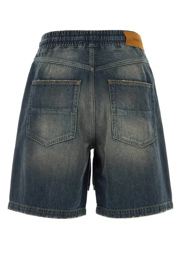 Amiri Denim Bermuda Shorts - Blue