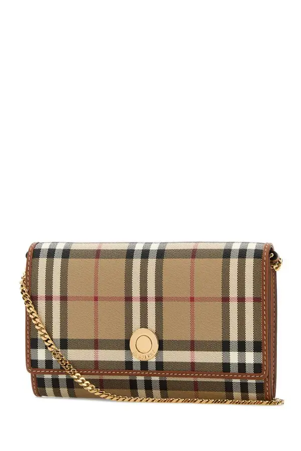 Burberry Printed Canvas Check Wallet