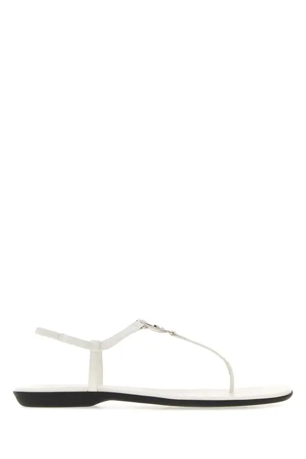 Gucci Leather Sandals - White